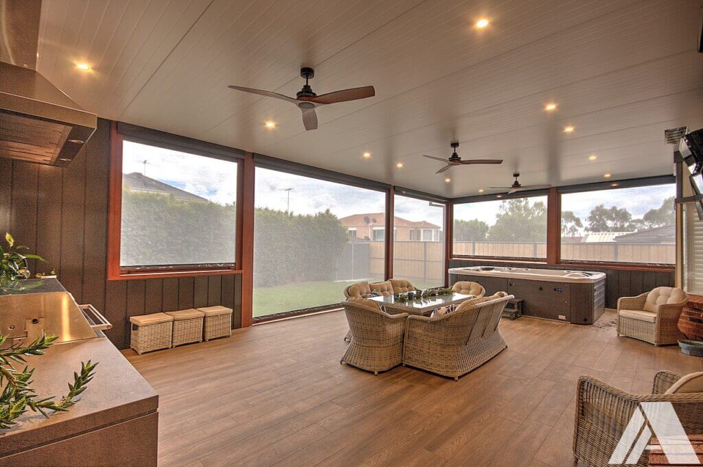 Track Guided Blinds- Projects | Aussie Outdoor Living